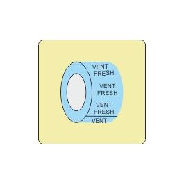 Vent Fresh Identification Tape ID646ST50LB - R M Labels