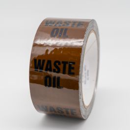 Waste Oil Pipe Identification Tape ID187T50B - R M Labels