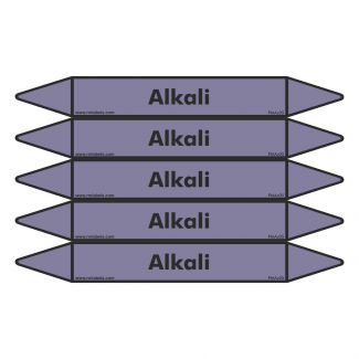 Acid & Alkali Pipe Markers for Chemicals - Violet BS 22-C-37