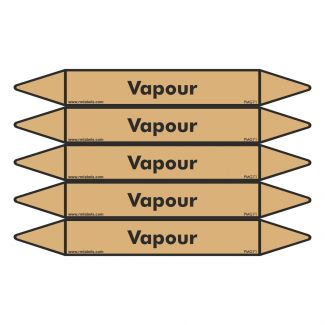 Gas Pipe Markers - Yellow Ochre BS 08-C-35 - R M Labels